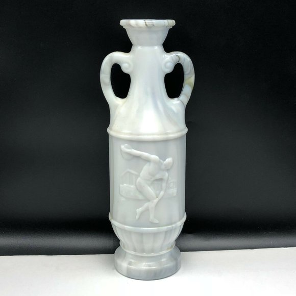 Olympics | Accents | Marble Liquor Bottle Olympics Discus Disc Vase Vtg ...